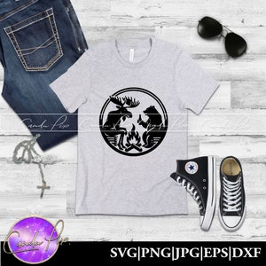 Moose and Bear Svg, Camp Party Svg, Moose and Bear Png, Camp Party Png ...