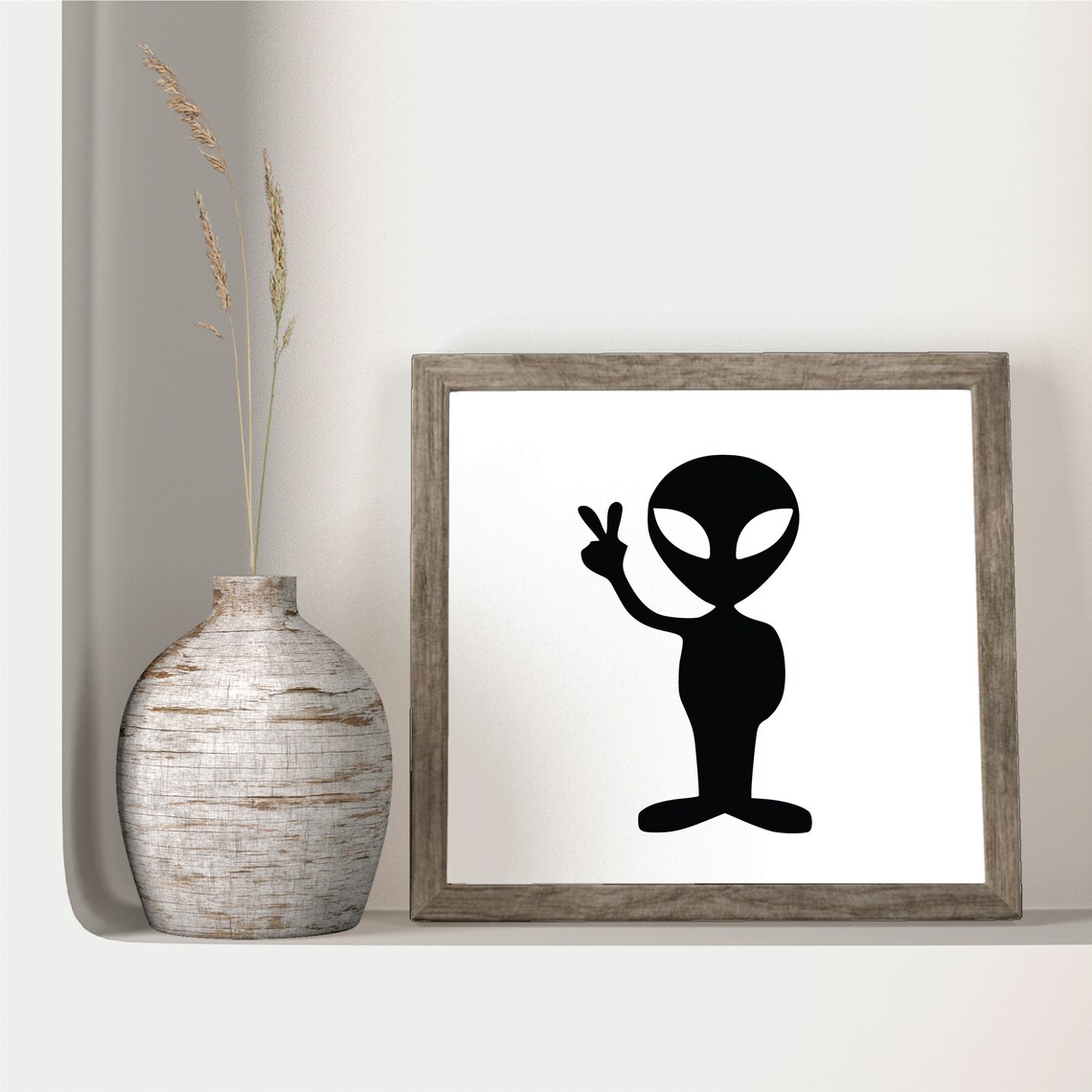 Alien Peace Sign Svg Alien Peace Sign Svg Alien Peace Sign | Etsy