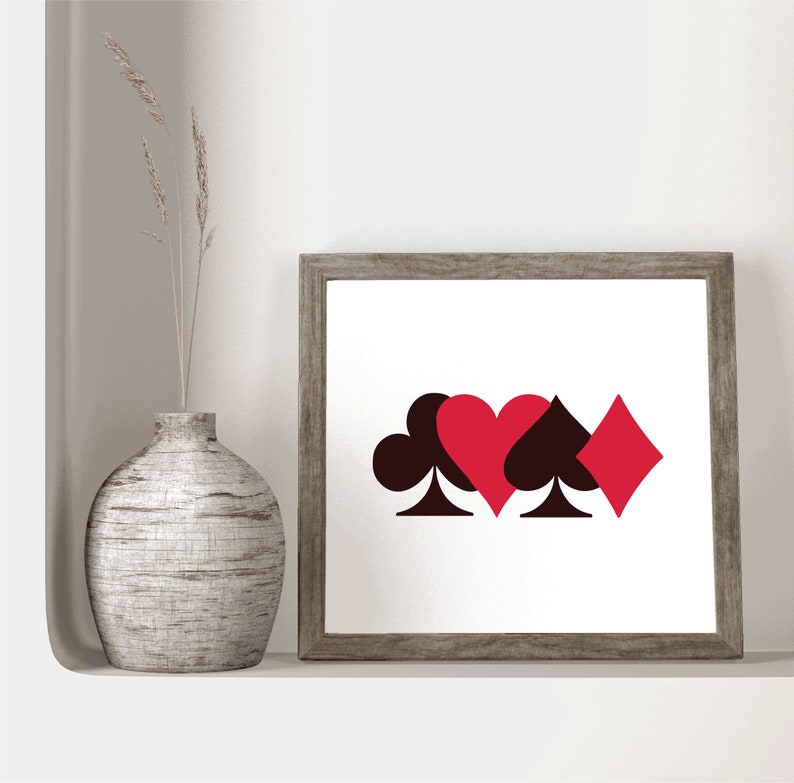 Casino Card Suit Svg Casino Vector Png Cricut | Etsy