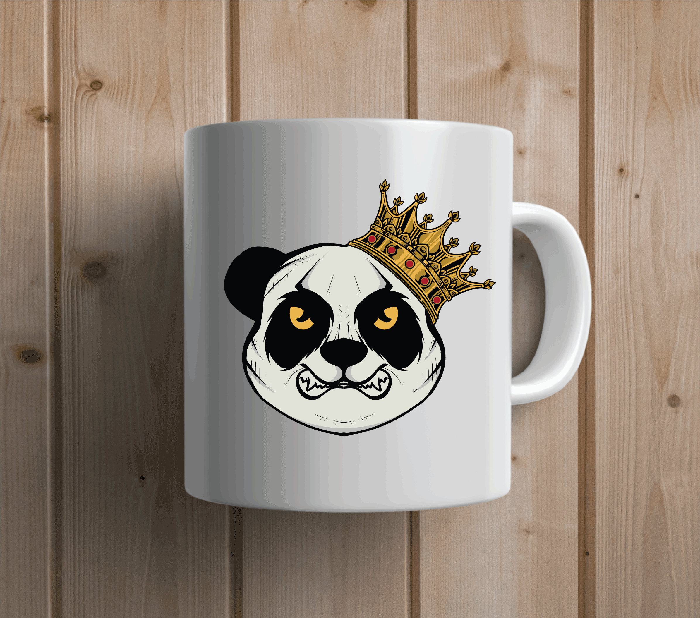 Panda King Svg Mean Panda Svg Panda King Png Mean Panda - Etsy