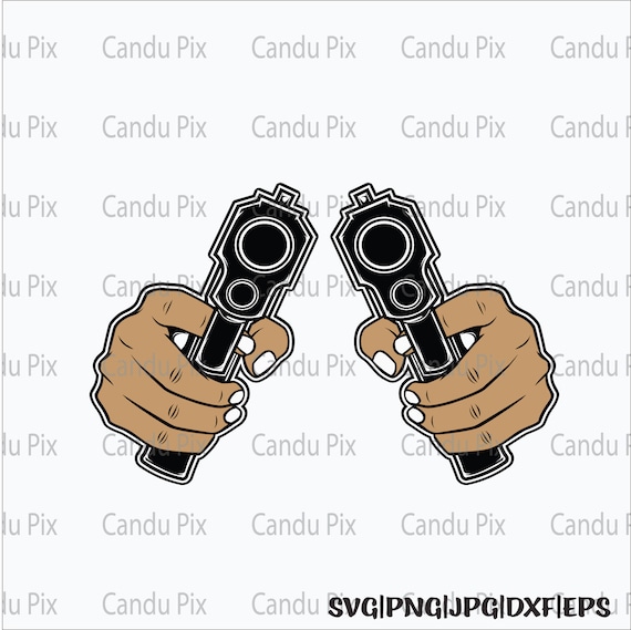 Handgun Svg Holding Gun Svg Handgun Png Holding Gun Png | Etsy