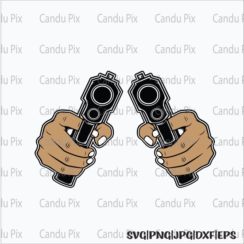 Handgun Svg Holding Gun Svg Handgun Png Holding Gun Png | Etsy