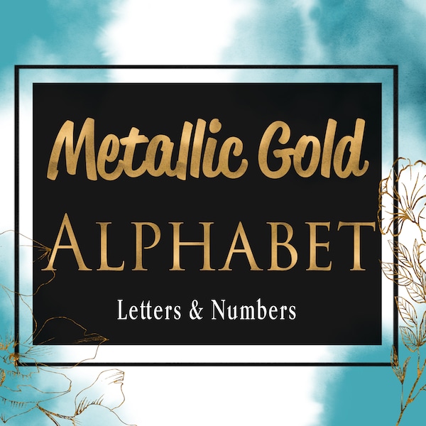 Gold Typography - Etsy