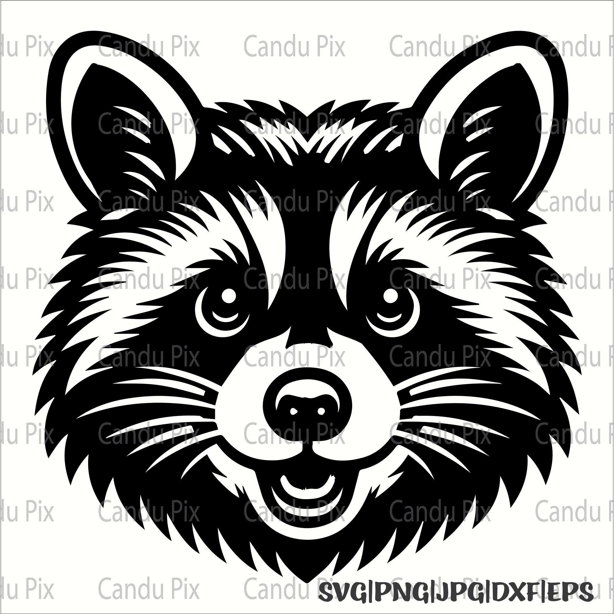 Raccoon Animal Svg, Face Svg, Raccoon Animal Png, Face Png - Etsy