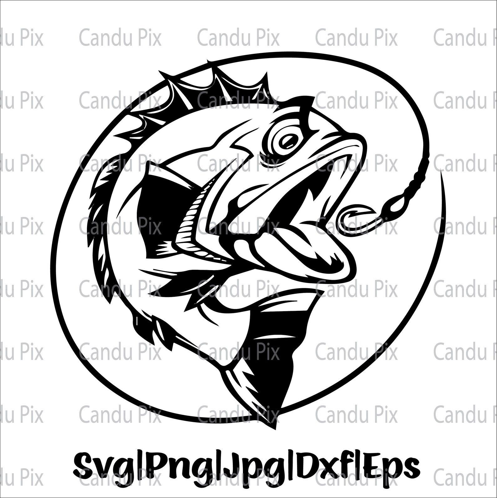 Fishing Svg, Png, Eps, Dxf, Jpg, Vector Cute Fishing Cut by Color ...