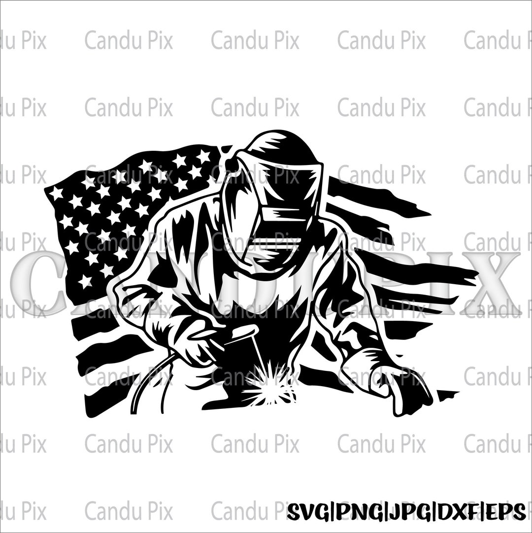 Welder American Flag Svg, Weld Svg, Welder Png, Weld Png, Cricut ...