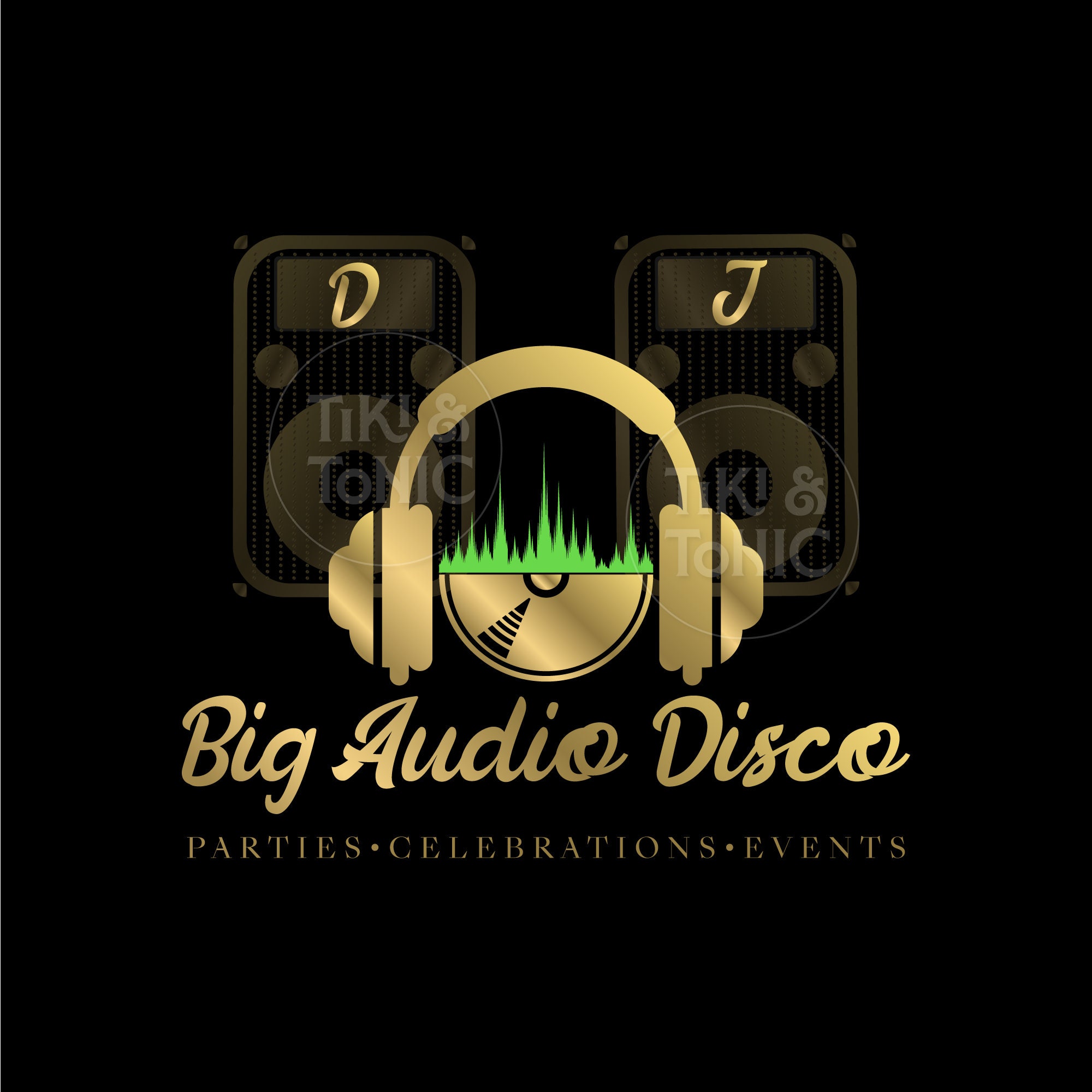 DJ Logo Premade Party Logo Wedding DJ Logo Birthday DJ - Etsy