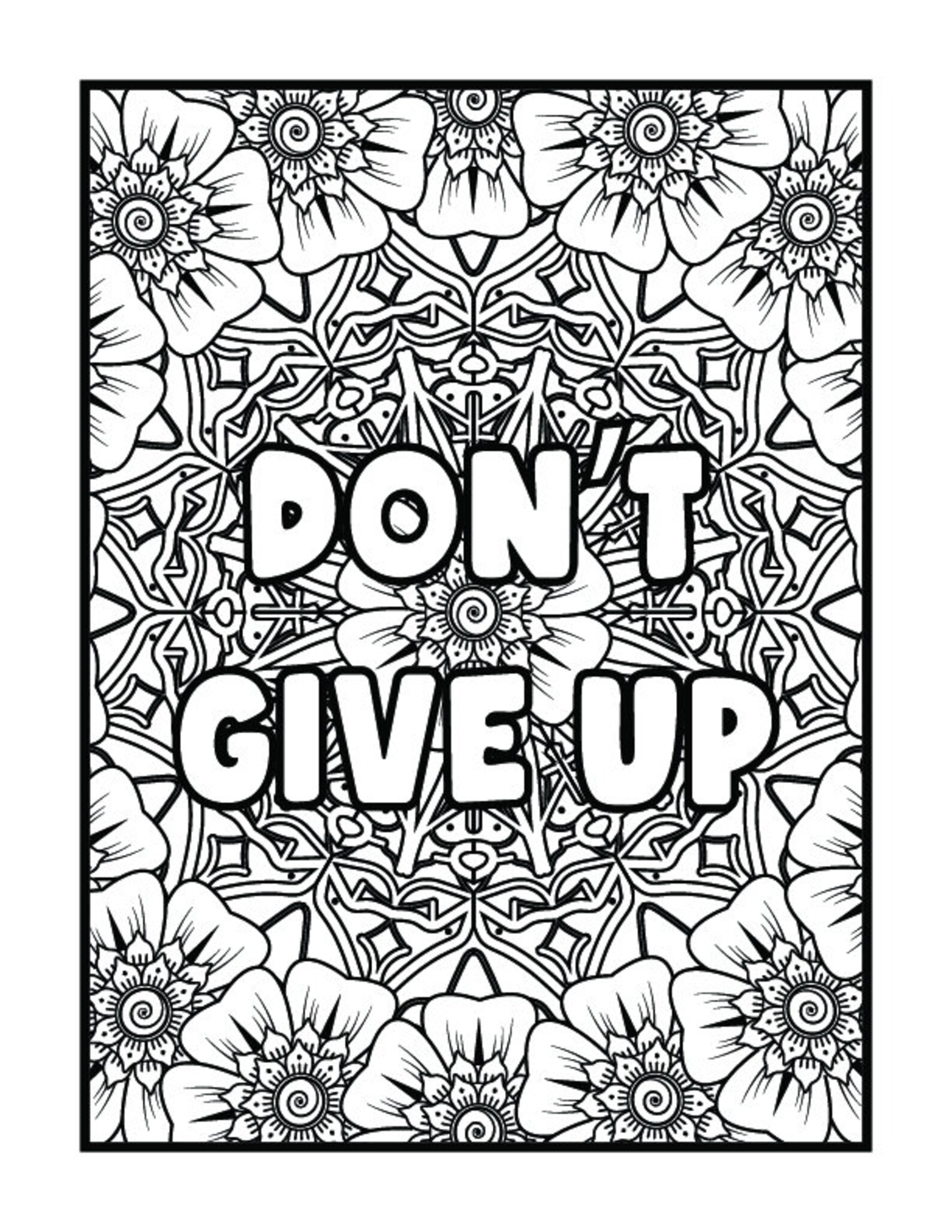 Positive Affirmations Coloring Pages For Adultsbeautiful
