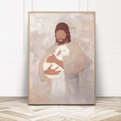 Easter Lamb of God Art Print / LDS Jesus Christ Christian | Etsy
