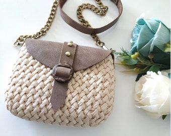 Crochet Leather Bag - Etsy