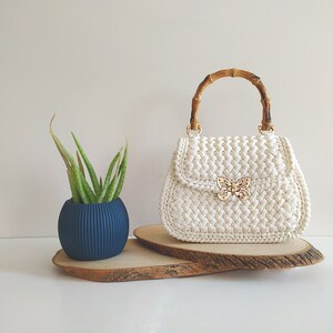 Special Design Handmade Bag, Elegant Knit Purse, Gift for Her, Crochet ...