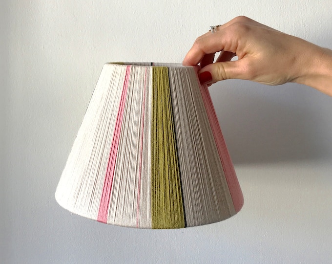 Diddy Empire 8" Lampshade , 100% Cotton Yarn Handwoven String Lampshade ...