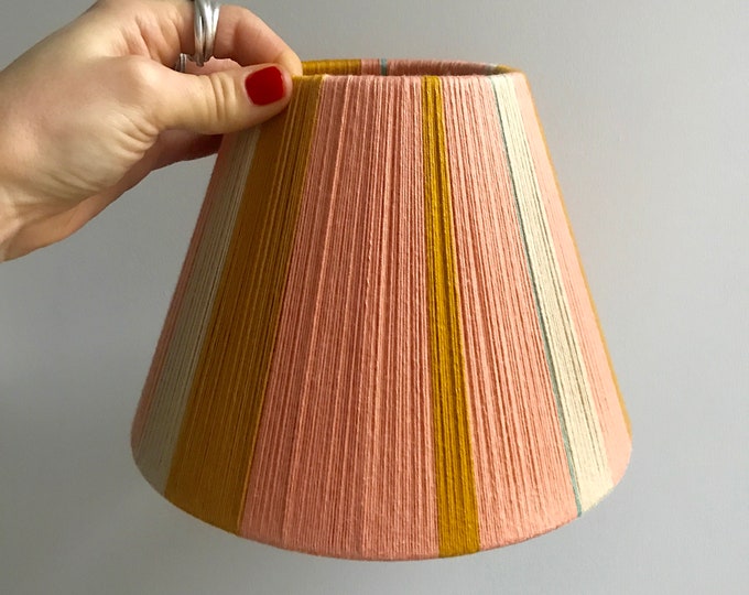 Diddy Empire 8" Lampshade , 100% Cotton Yarn Handwoven String Lampshade ...