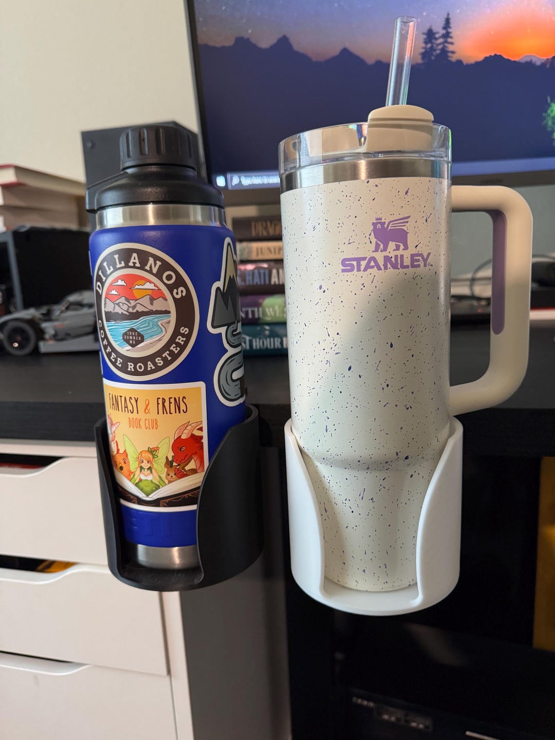 Desk Saver, Desk Mounted Cup Holder - Etsy