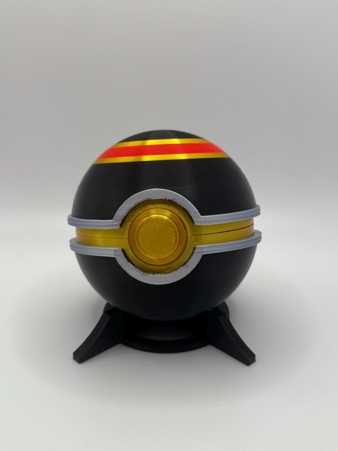 3D Printed Luxury Ball Pokémon Prop | Opens and Closes | Display Stand ...