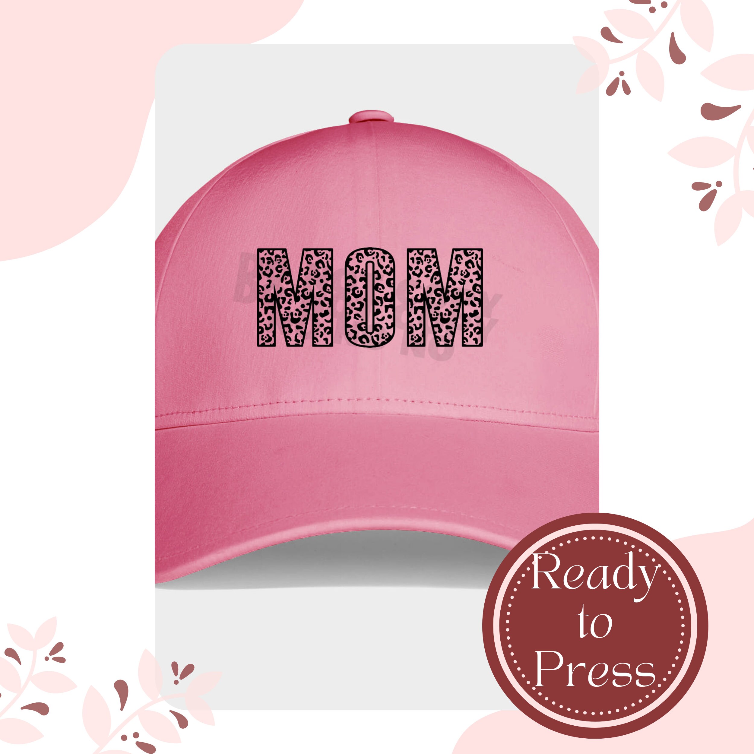 Custom Hat Designs With Mom Heat Transfer Ready to Press - Etsy