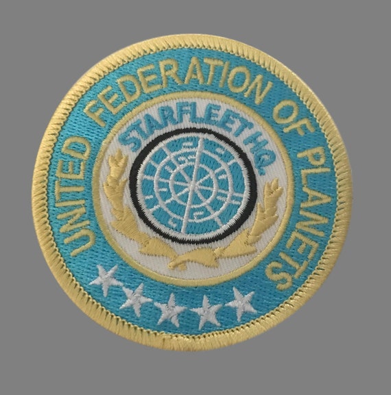 Star Trek Starfleet HQ UFP Iron on Patch Costume Cosplay | Etsy