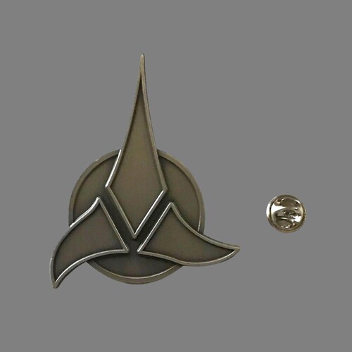Star Trek Klingon Crest TNG Series Logo Pin Cosplay Uniform - Etsy