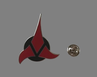 Star Trek Klingon Crest TNG Series Logo Pin Cosplay Uniform Small Size ...