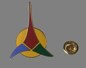 Star Trek Klingon Crest TNG Series Logo Pin Cosplay Uniform Small Size ...