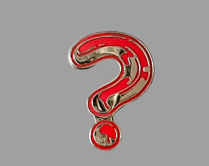 Doctor Who Classic Red Question Mark Pin Vintage - Etsy