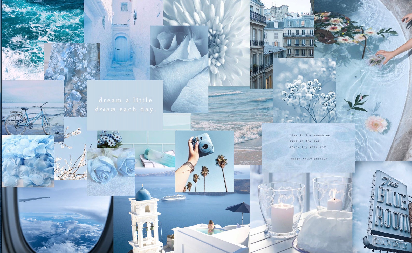 Desktop Wallpaper - BLUE DREAM - Etsy