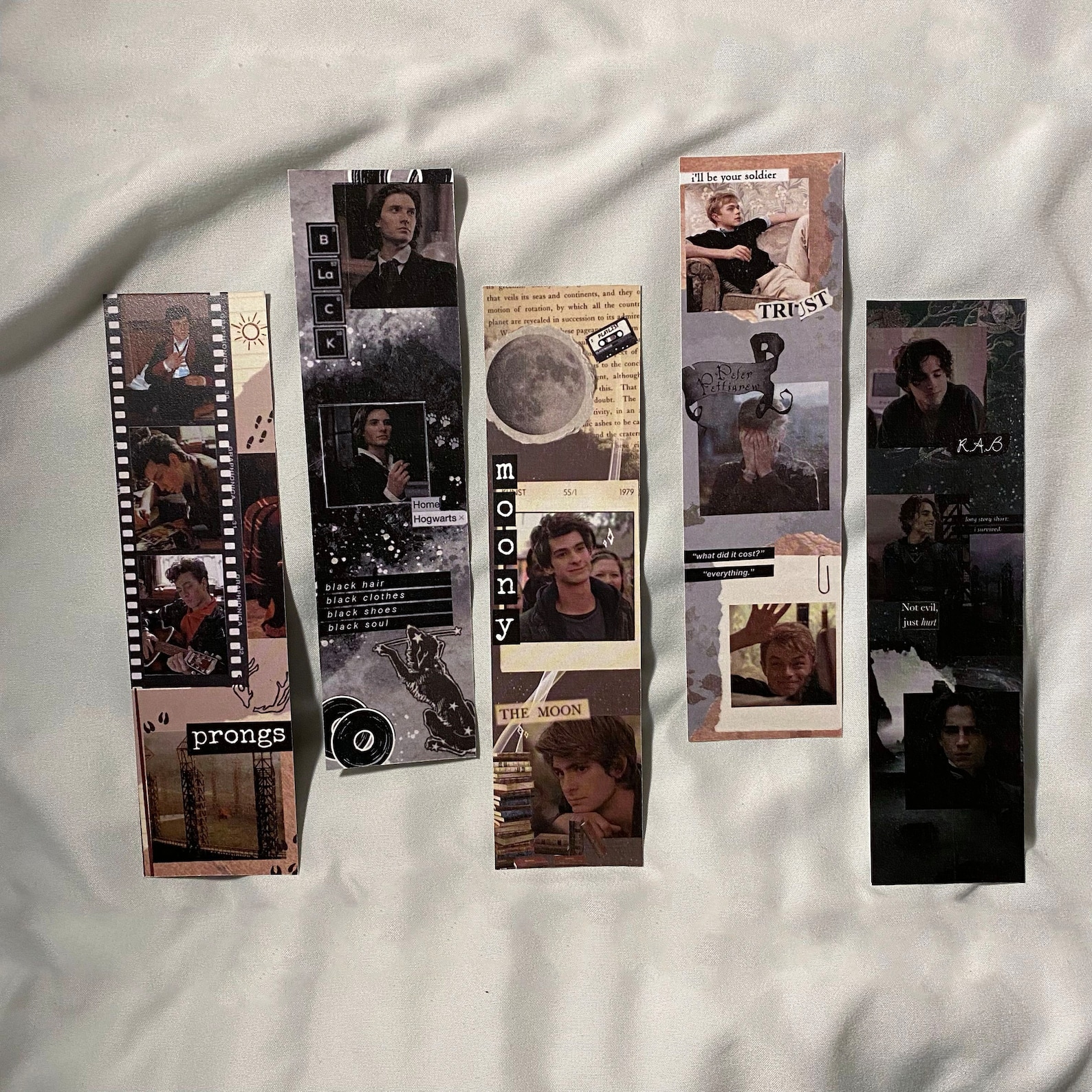 Marauders Bookmarks original Fan Casts - Etsy