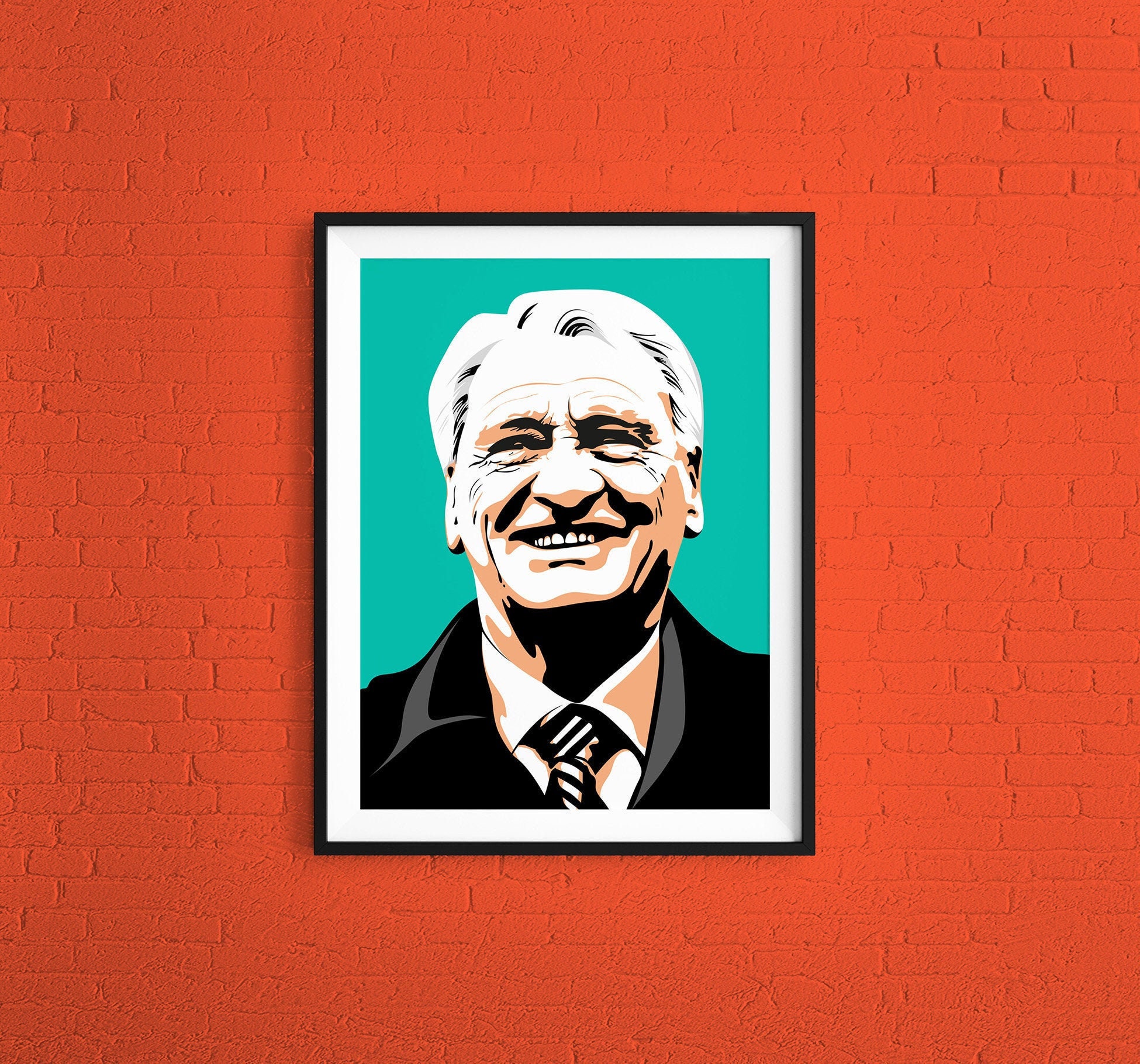 Newcastle United Sir Bobby Robson Portrait Warm - Etsy