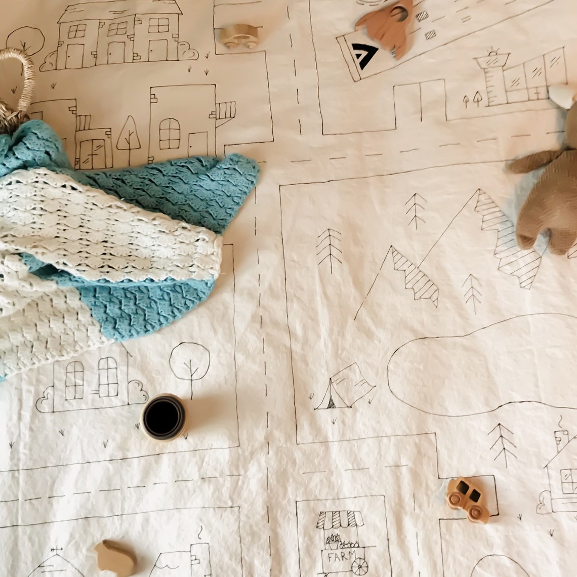 Road Map Rug - Etsy
