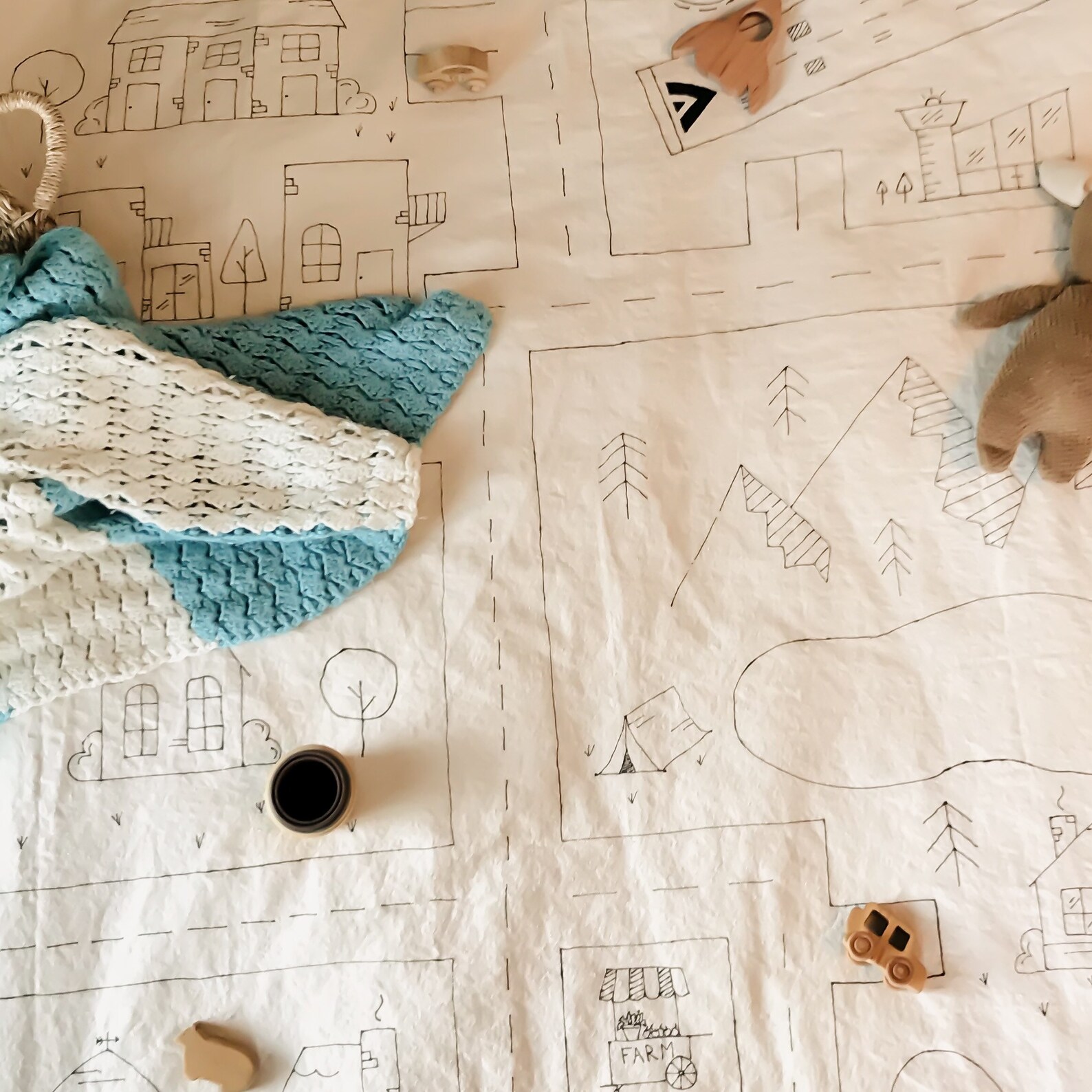 Road Map Rug - Etsy