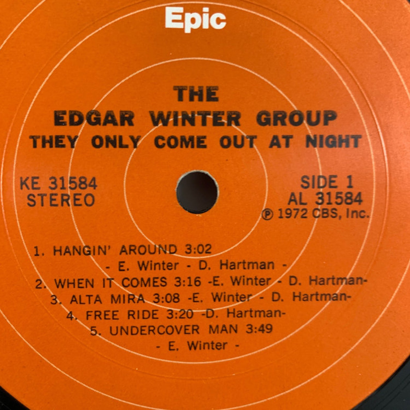 The Edgar Winter Group They Only Come Out at Night Vintage | Etsy