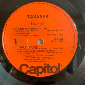 Tavares Sky High Vintage Vinyl Record 1976 - Etsy