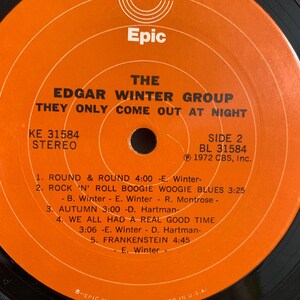 The Edgar Winter Group They Only Come Out at Night Vintage - Etsy