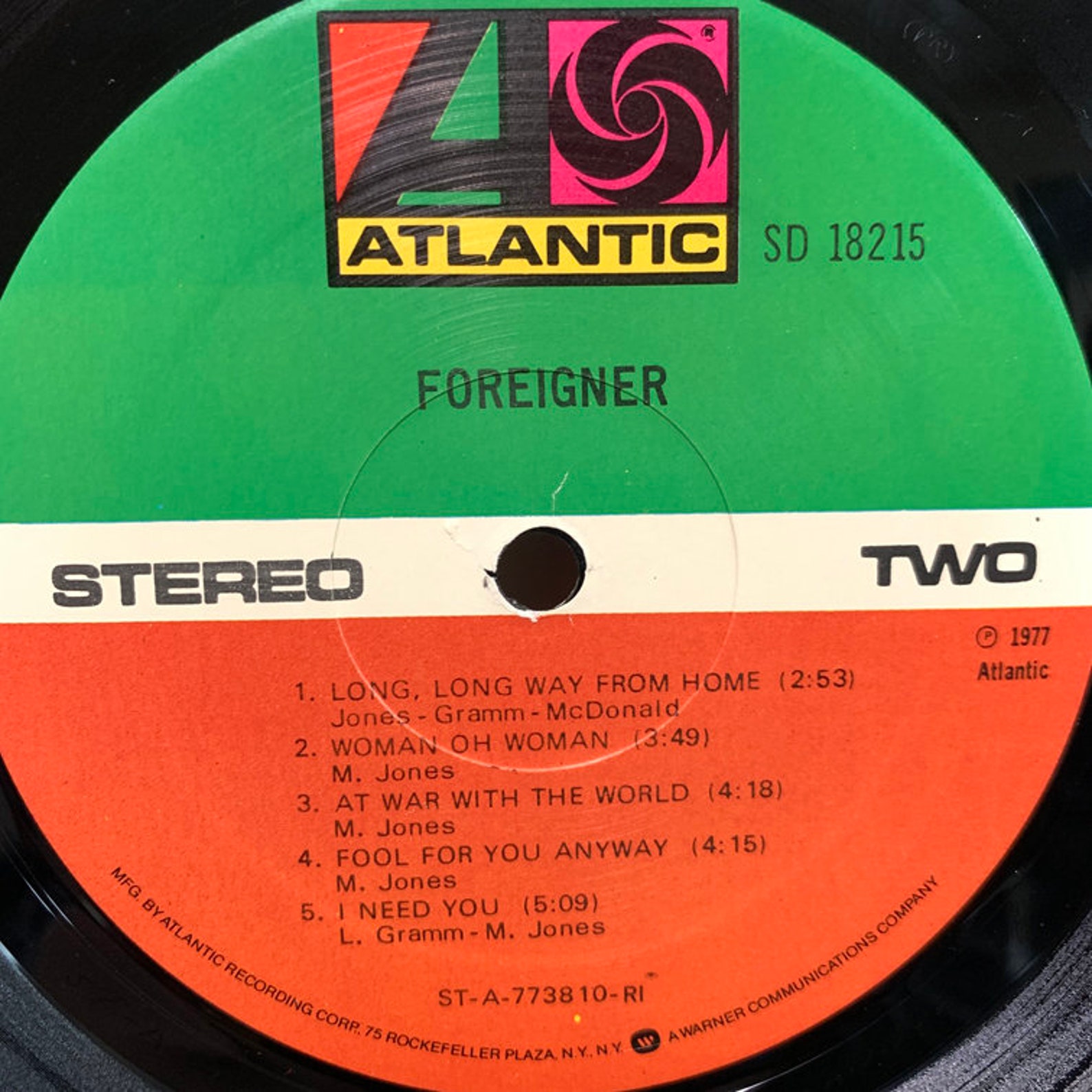 Foreigner Foreigner Vintage Vinyl Record 1977 - Etsy
