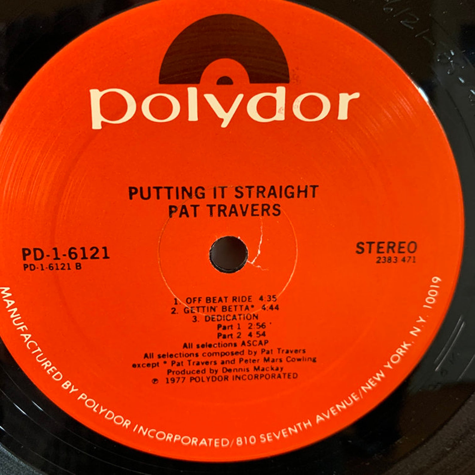 Pat Travers Putting It Straight Vintage Vinyl Record | Etsy