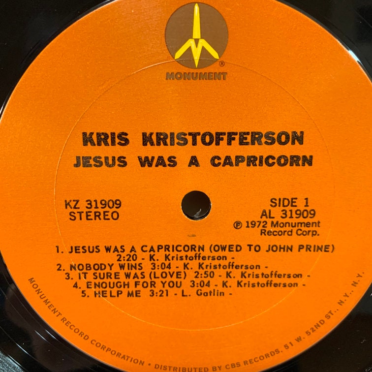Kris Kristofferson Jesus Was A Capricorn Album