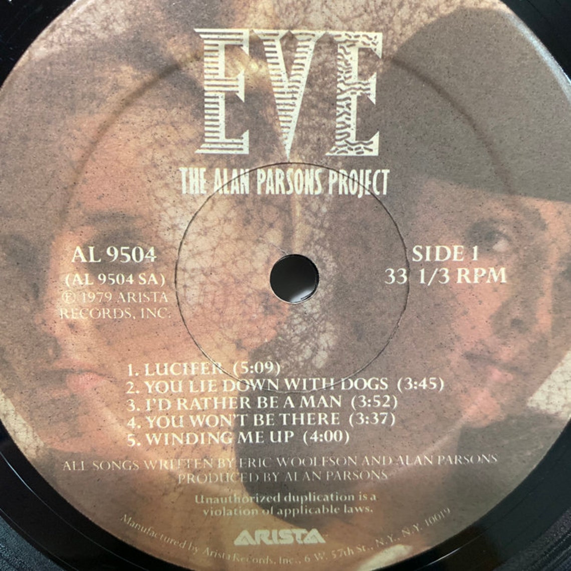 The Alan Parsons Project EVE Vintage Vinyl Record 1979 - Etsy