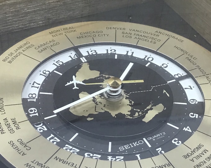 Seiko WORLD Clock/vintage Seiko World Clock/seiko/vintage Seiko Table ...