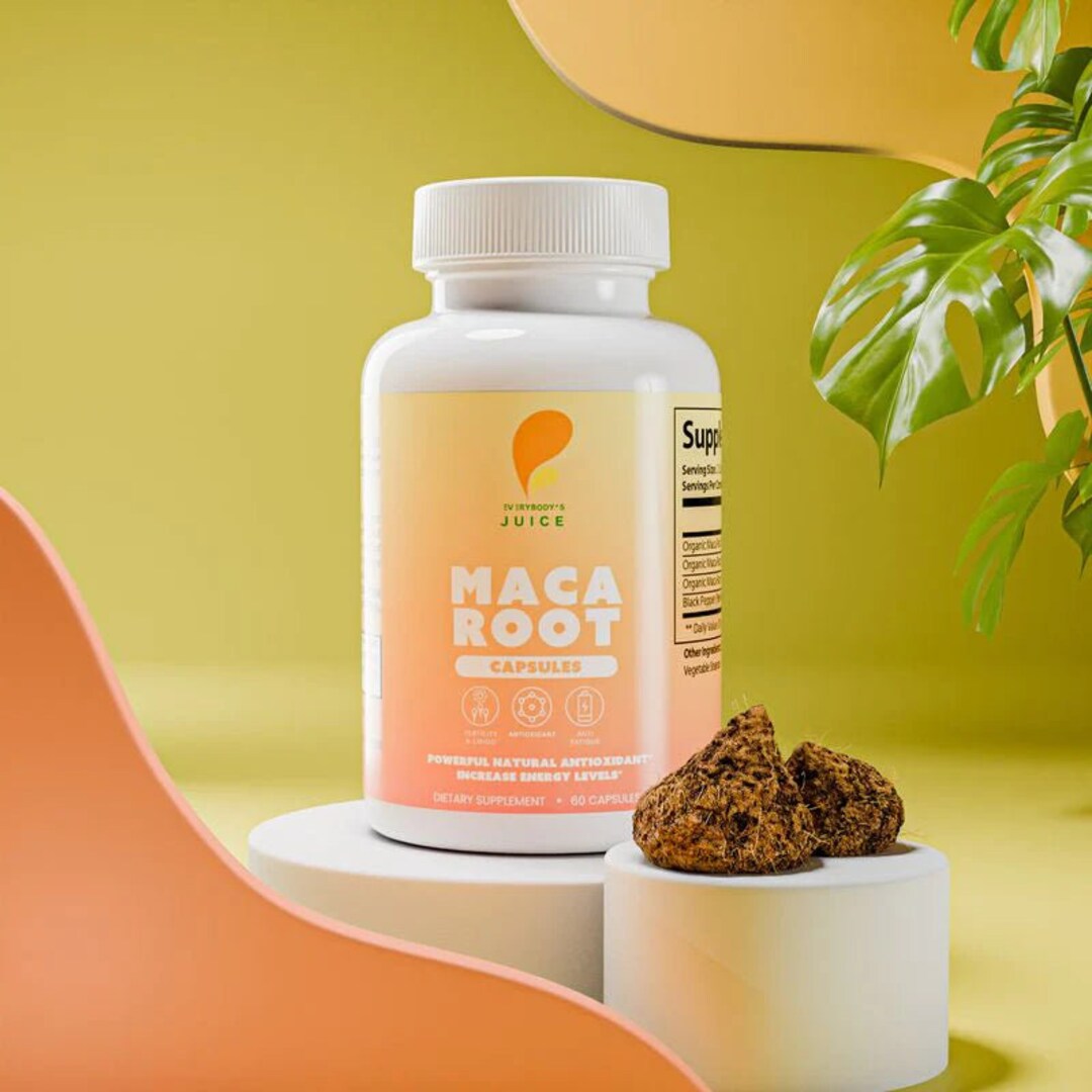 Organic Gelatinized Maca Root Capsules Vegan, 1500 MG, 60 CT - Etsy