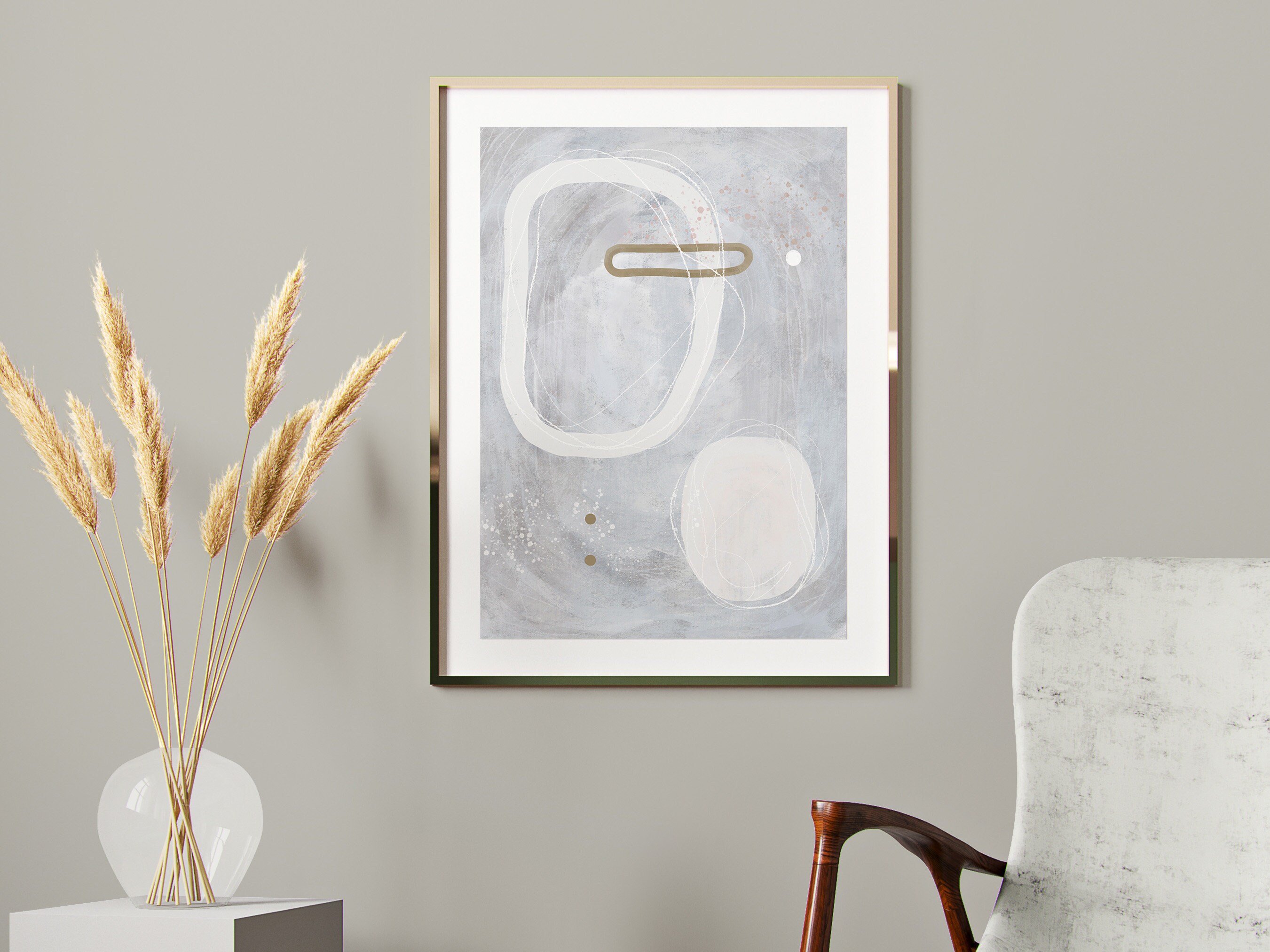 Printable Wall Art Subtle Abstract Painting Neutral Home Decor Instant ...