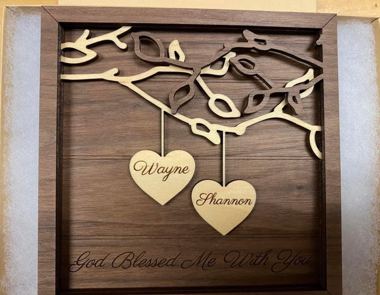 Customizable Heart Dangle Sign - Personalized Name Shelf Decor - Etsy