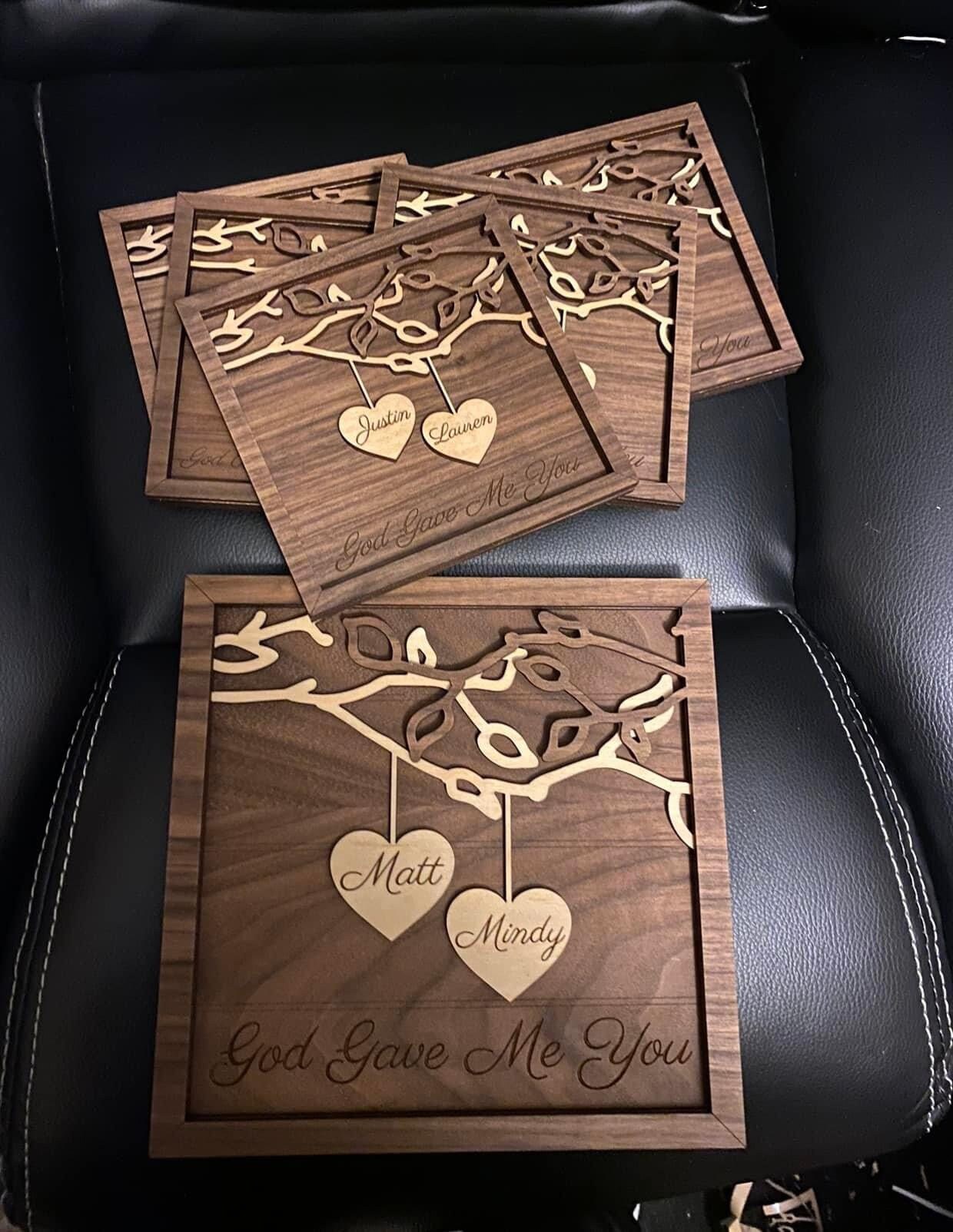 Customizable Heart Dangle Sign - Personalized Name Shelf Decor - Etsy