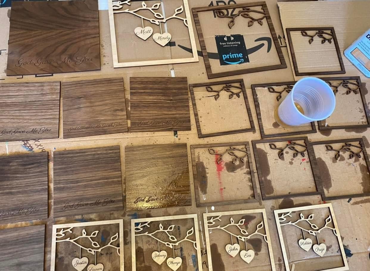 Customizable Heart Dangle Sign Personalized Name Shelf Decor - Etsy