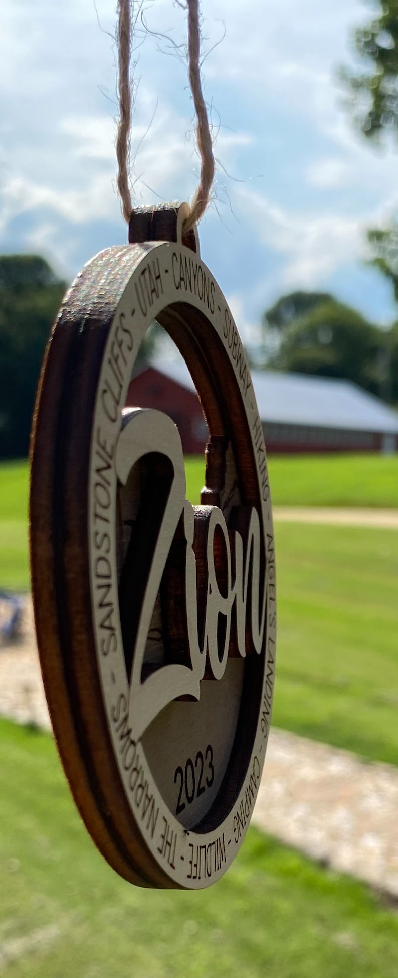 Unique Personalized Ornament of Zion National Park: Customizable Travel ...
