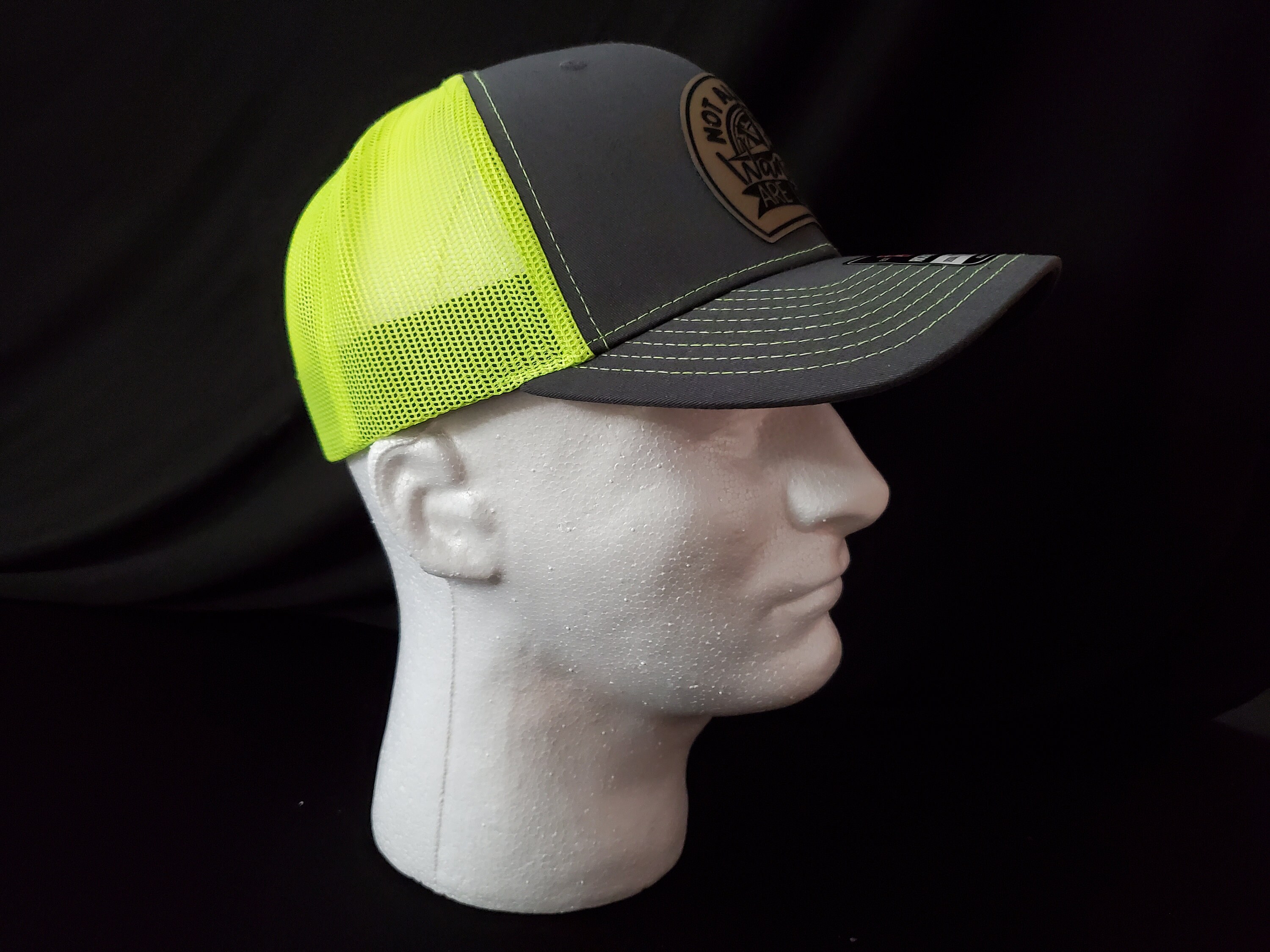 Not All Who Wander Are Lost, Leather Patch Hat, Trucker Hat, Dad Hat ...