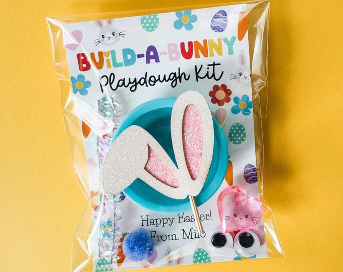 Build-a-bunny Play Dough Kit|easter Play Dough Kit|easter Playdoh ...