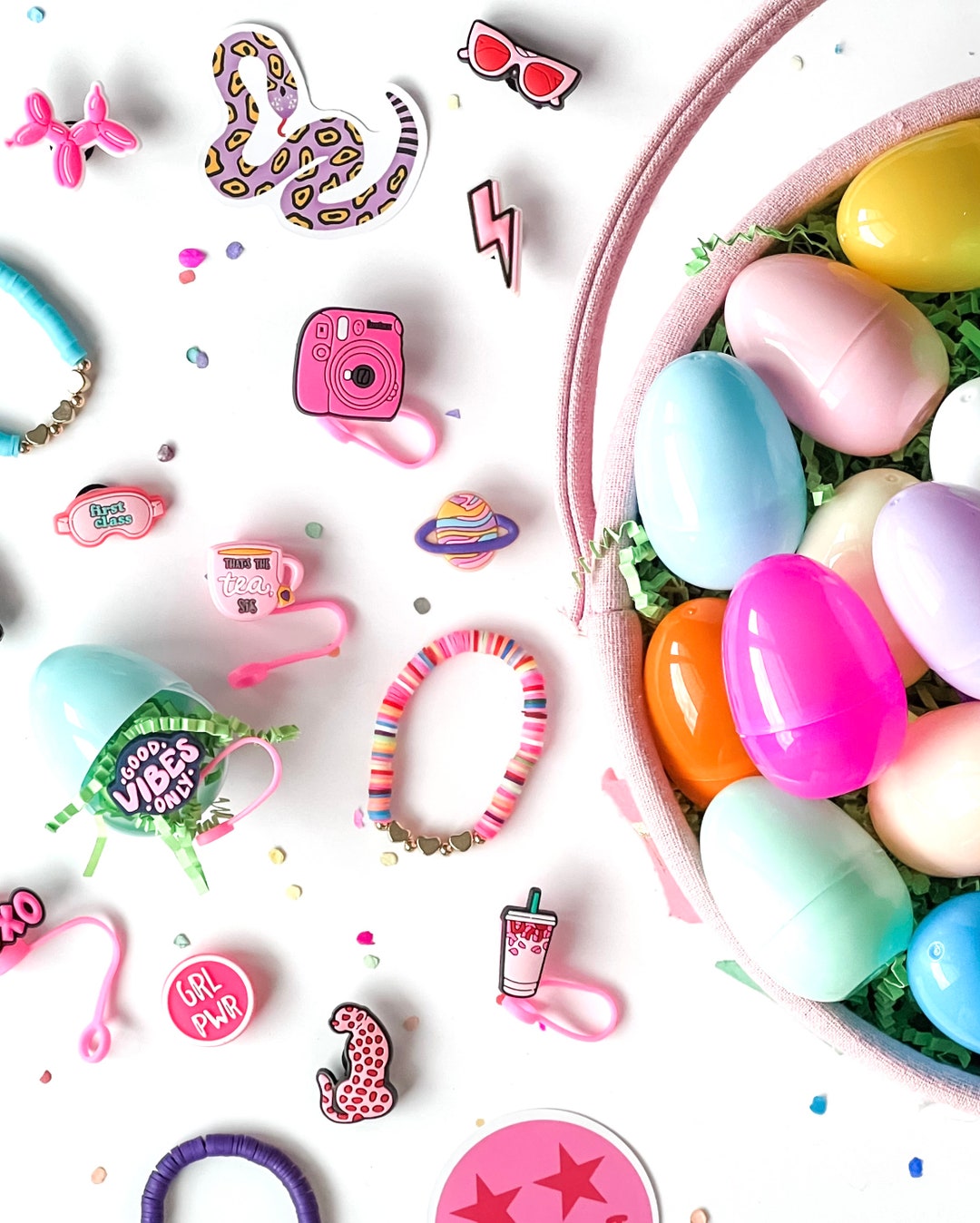 18 Preppy Theme Pre-filled Non Candy Eggsnon-candy Easter Eggseaster ...