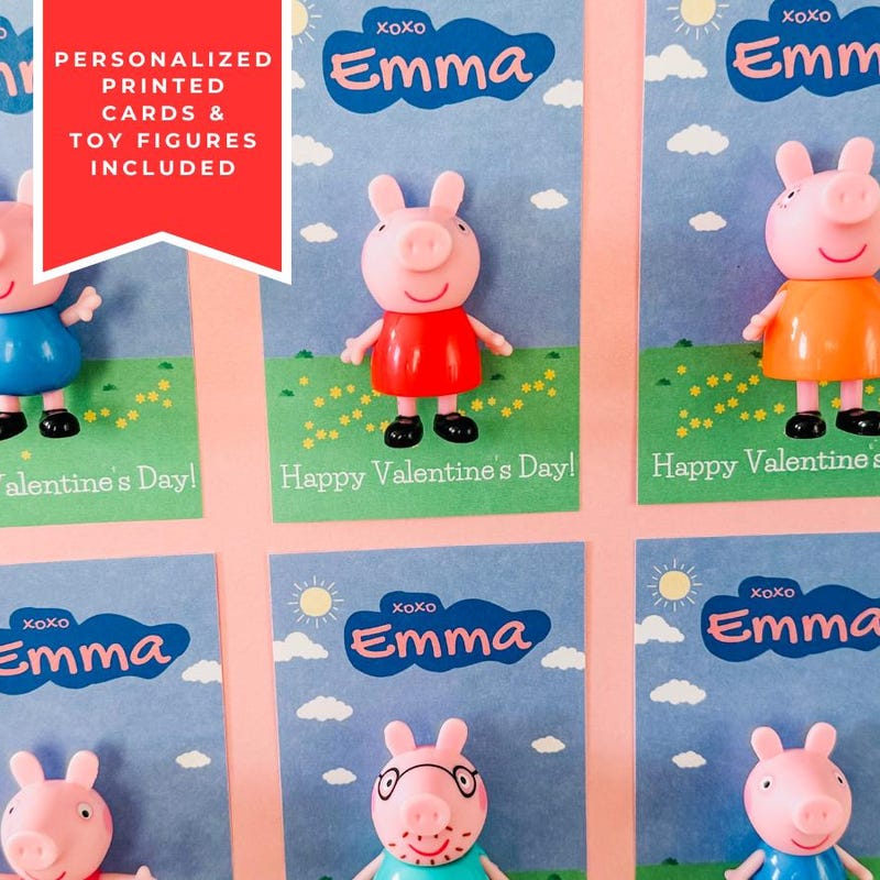 Peppa Pig Card - Etsy