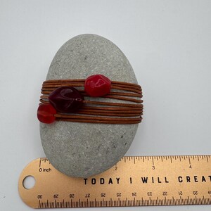 Handcrafted Leather-wrapped Stone • Natural Zen Decor - Etsy