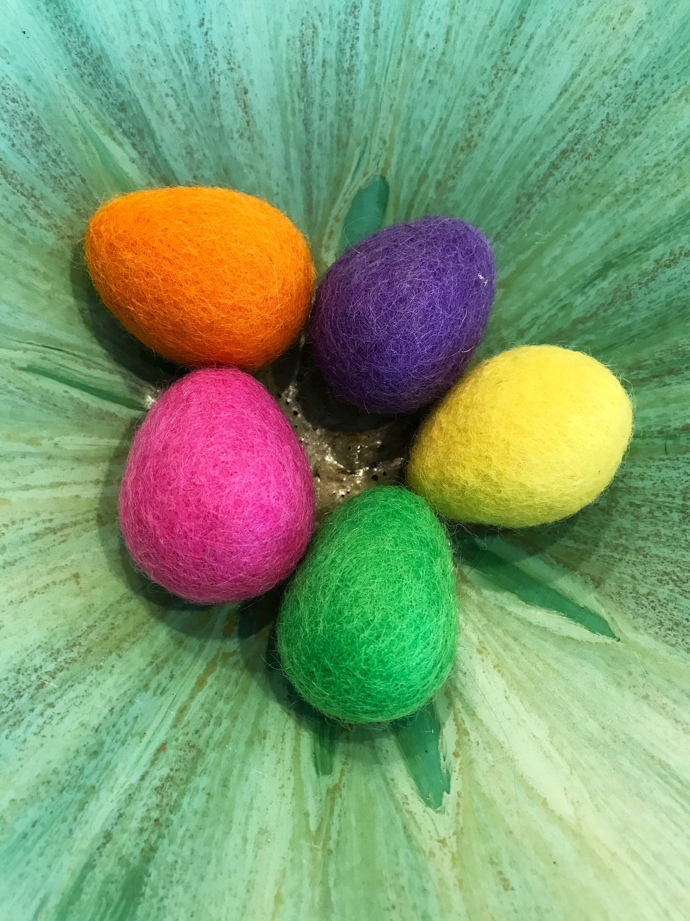 Hand Needle Felted Wool Easter Eggs: Pastel Decor - Etsy